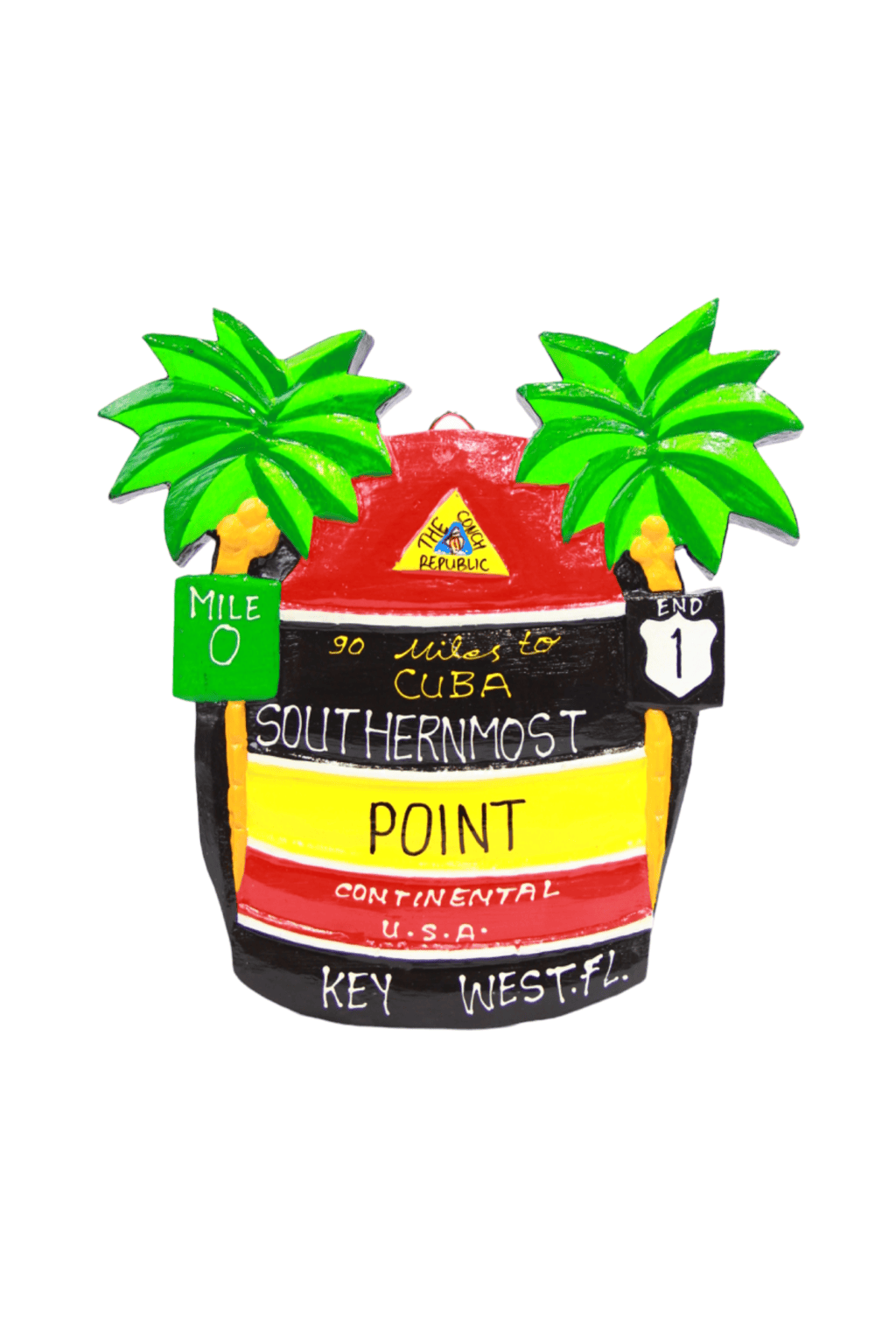 10″ Southernmost Point Wall Sign – Palm Trees – Happy Rooster Gift Shop ...